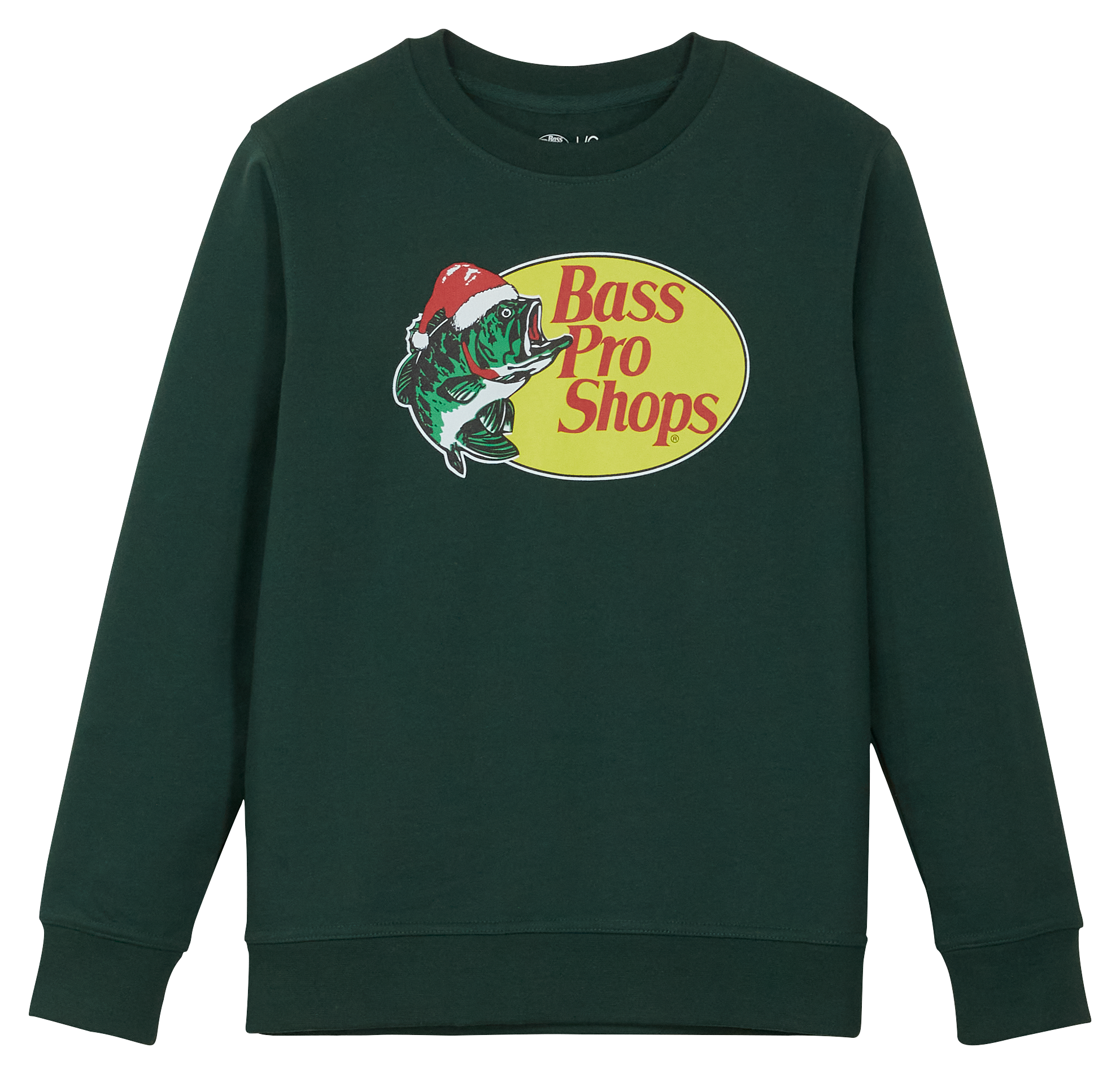 Bass Pro Shops Santa Bass Christmas Sweatshirt for Toddlers or Kids ...